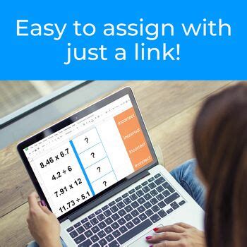 Multiplying And Dividing Decimals Activity For Google Self Checking Digital