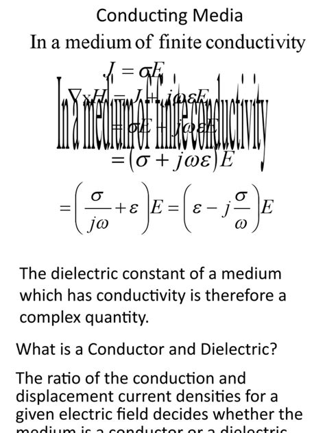 Waves In Media Pdf Permittivity Dielectric