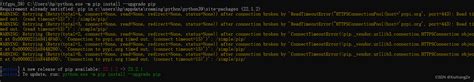 成功解决pip更新新版本失败问题pythonexe M Pip Install Upgrade Pip Csdn博客