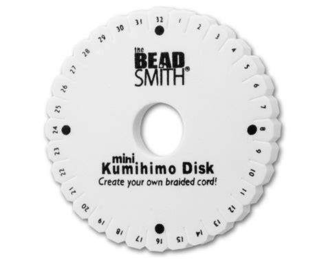 Mini Kumihimo Disk 10mm Thick Kumihimo Disk 32 Slot Round Kumihimo