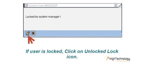 SAP Lock Unlock User In SAP