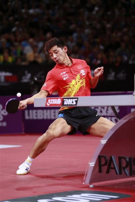 Zhang Jike Chn Editorial Stock Image Image Of Spin 33570289