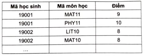 Hãy Chọn Phương án Ghép đúng Trường Dữ Liệu Là Một Khái Niệm Trong