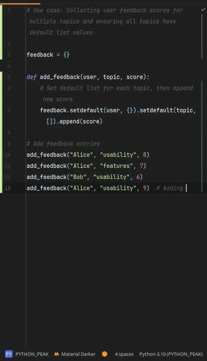 How Can Setdefault Simplify Dictionaries In Python Python Trick