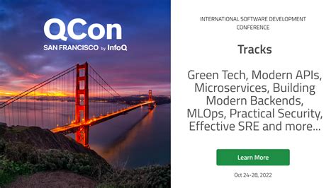 Qcon San Francisco Tracks Announced Including Green Tech