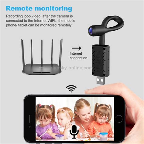 V380 U8 메모리 카드가없는 소형 무선 Wifi Hd Ip 카메라 휴대 전화 원격 모니터링 및 모션 감지 알람 지원 미국 플러그