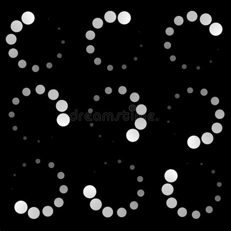 Progress Steps Phases Indicator Preloader Buffer Shape Stock Vector