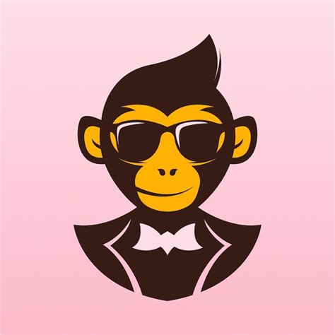 Premium Vector Monkey Head Logo Design Vector
