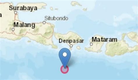 Gempa Bumi Magnitudo 5 1 Guncang Kuta Selatan Bali Dini Hari Agustus