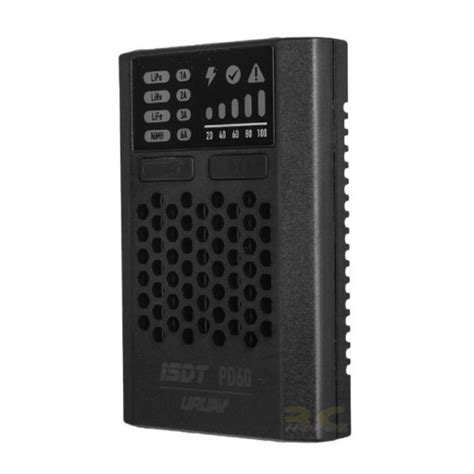 ISDT PD60 60W 6A Battery Balance Charger XT60 Type C Input For 2 4S