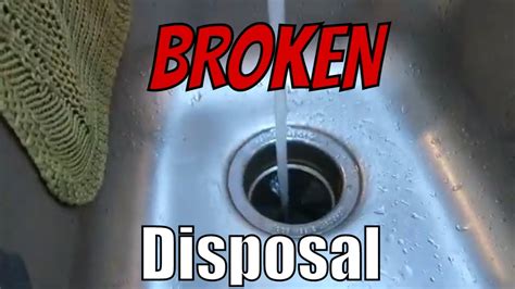 How To Fix Broken Garbage Disposal Youtube