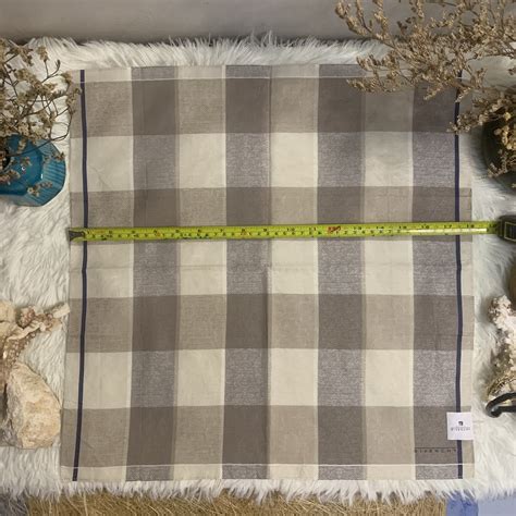 Givenchy Japan Cotton Sheen 18x18 Inches Checker Plaid Weave Pattern Etsy