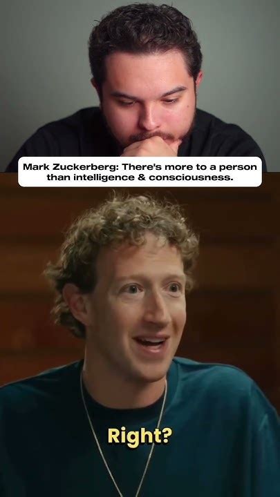 Mark Zuckerbeg Beyond Intelligence And Consciousness Youtube