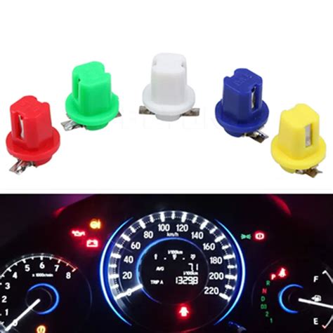 Motors Car Instrument Clusters Car Parts 10x T5 Led Dash Board Bulbs