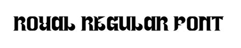 Royal Regular Font Dafont Free Font
