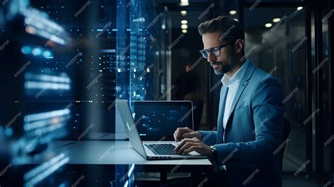 premium photo an it professional deploying virtual machines in a