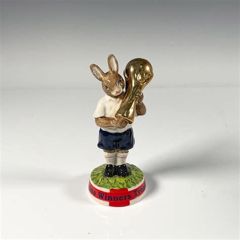At Auction Royal Doulton Bunnykins Figurine Winners Trophy Db409 Gold
