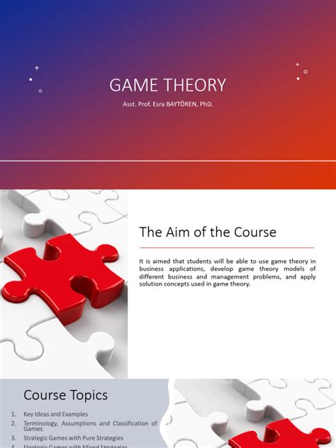 game theory 1st part pdf game theory economics