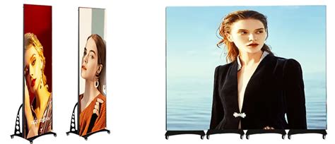 Indoor Led Digital Signage Uhled Movable Poster Screen