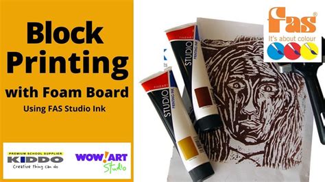 Make Your Own Simple Blocks For Block Printing Using Foam Board And Fas