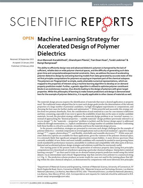 Pdf Machine Learning Strategy For Accelerated Design Of · Machine Learning Strategy For