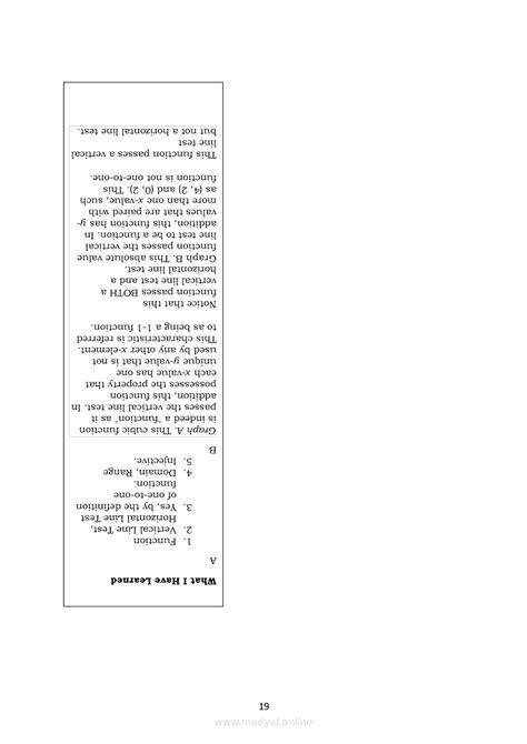 General Mathematics Module 11 One To One Functions Shs Modules