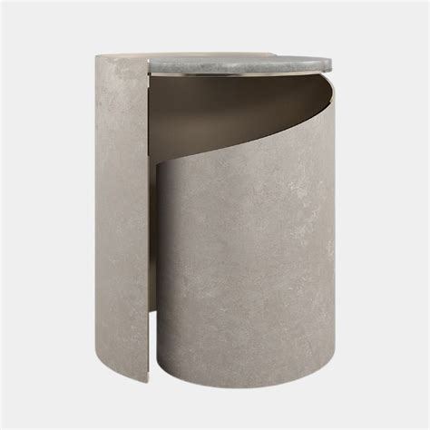 Luxury Armani Stone Curl Side Table Touched Interiors