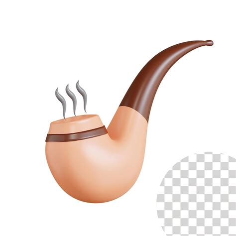 Premium Psd Smoking Pipe 3d Illustration