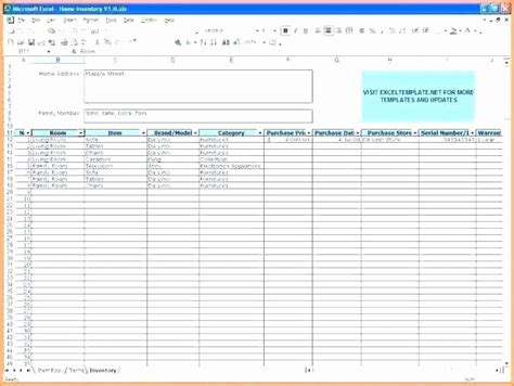 Computer Hardware Inventory Excel Template Shooters Journal