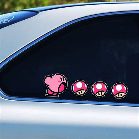 Kirby Car Stickerkirby Decal Anime Kirby Stickercar Etsy