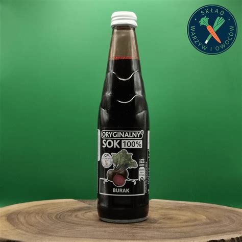 Oryginalny sok 100% - Burak (330ml) - Skład Warzyw i Owoców Poznań