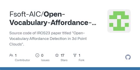 Github Fsoft Aicopen Vocabulary Affordance Detection In 3d Point