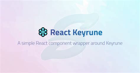 GitHub Saeris React Keyrune A Simple React Component Wrapper