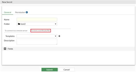 Creating A Secret Fortipam Fortinet Document Library