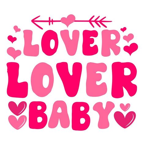 Premium Vector Lover Baby Typography Illustration Vector