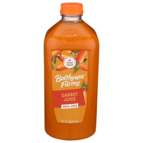 Bolthouse Farms Carrot 100 Juice 52 Fluid Ounce Super 1 Foods