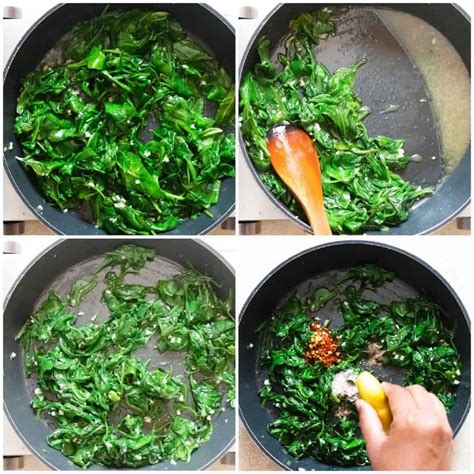 Lemony Garlic Sautéed Spinach Curry Trail