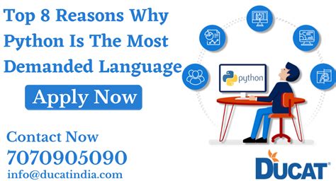 top 8 reasons why python is the most demanded language ducatindia