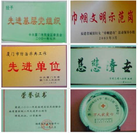 荣誉称号 厦门市第三医院