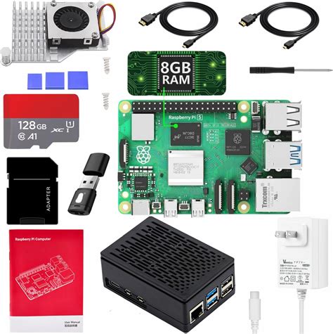 Jp Vesonn Raspberry Pi 5 Starter Kit 技適済み Raspberry Pi5 8gbボード 64gbカード 27w Pd電源アダプター