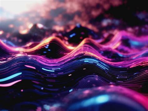 Premium Ai Image Futuristic Data Flow Photoreal Vector Background