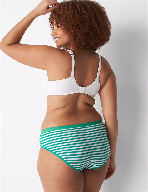 Cotton Hipster Panty With Lace Lanebryant