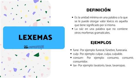 Qué Es Un Lexema Definición Y Ejemplos Unprofesor Explorando La