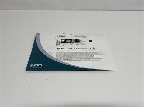 New Bard Ventrio St Hernia Patch 5950080 Exp 2022 07 A5 Ventrio St Hernia Patch Disposables
