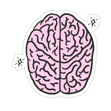 Brain Sticker For Sale By Crystaldraws Stickers Vinyl Decal