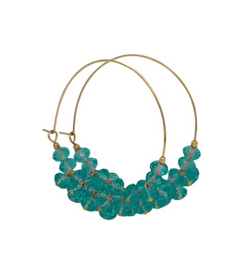 Isabel Marant Polly Beaded Hoop Earrings Isabel Marant