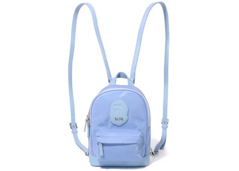 Bape Ape Head Patch Mini Daypack Sax Ss23 Us