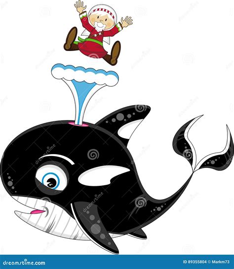 Jonah And The Whale Stock Vector Illustration Of Silhouette 89355804