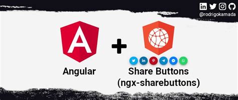 adding the social media share buttons component to an angular