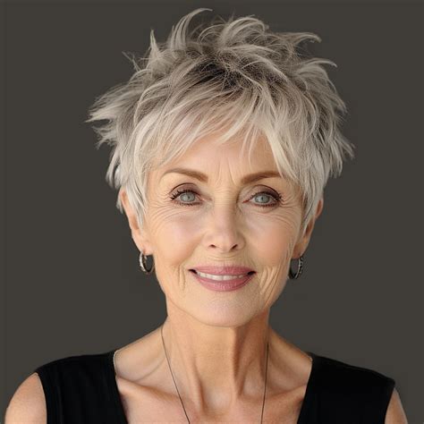 Flattering Pixie Shags For Women In Their S Short Thin Hair